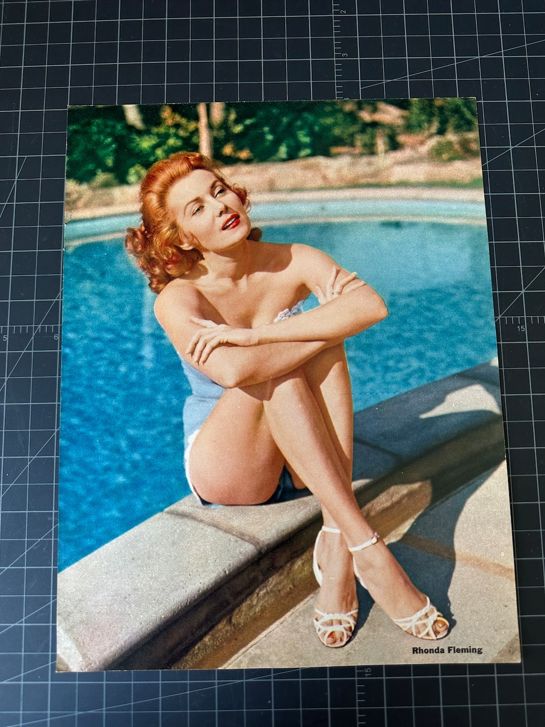 Vintage 1950s Rhonda Fleming Pin-up Portrait - Etsy
