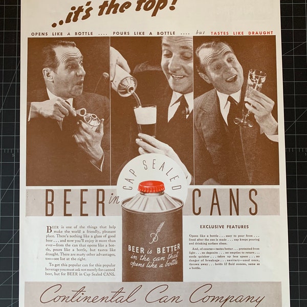 Continental Can - Etsy