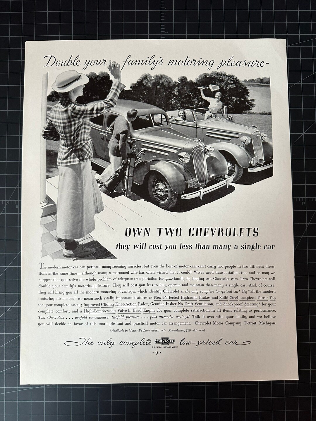 Vintage 1930s Chevrolet Print Advertisement - Etsy