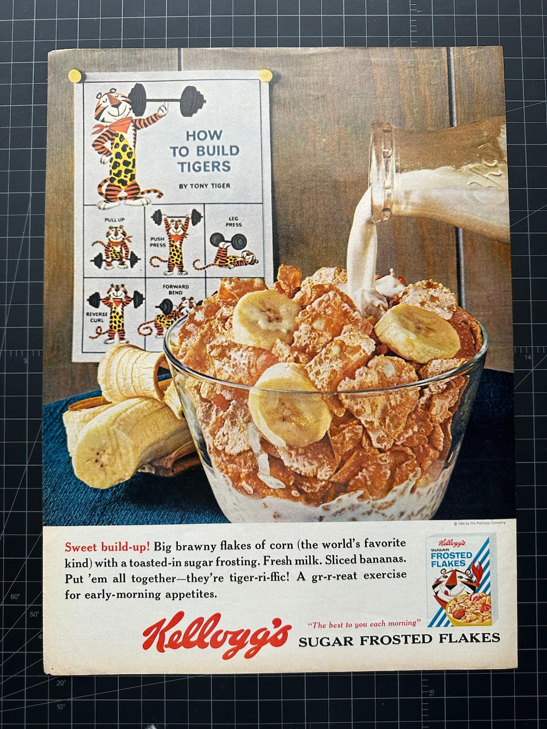 Vintage 1964 Kelloggs Frosted Flakes Print Advertisement - Etsy