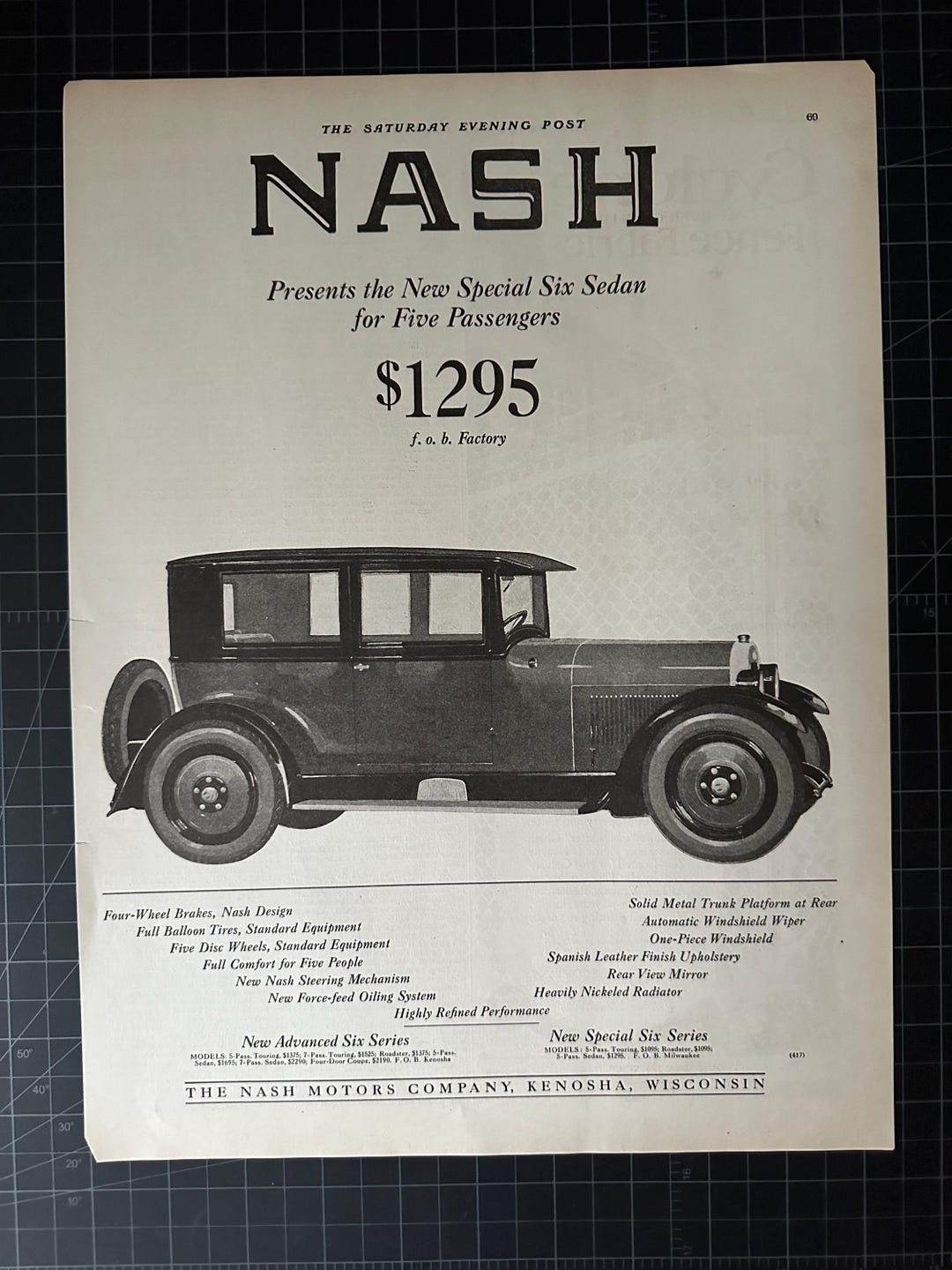 Vintage 1921 Nash Automobile Original Advertisement - Etsy