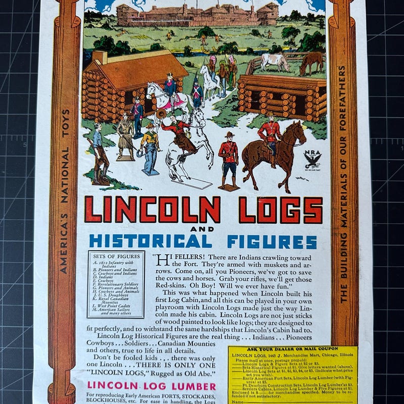 Lincoln Logs Vintage - Etsy