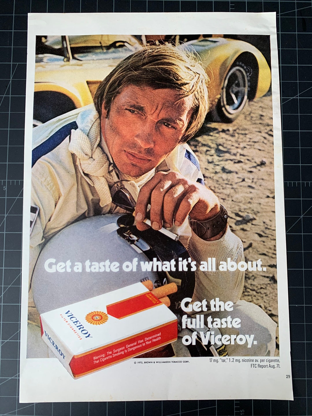 Vintage 1972 Viceroy Cigarettes Original Advertisement - Etsy