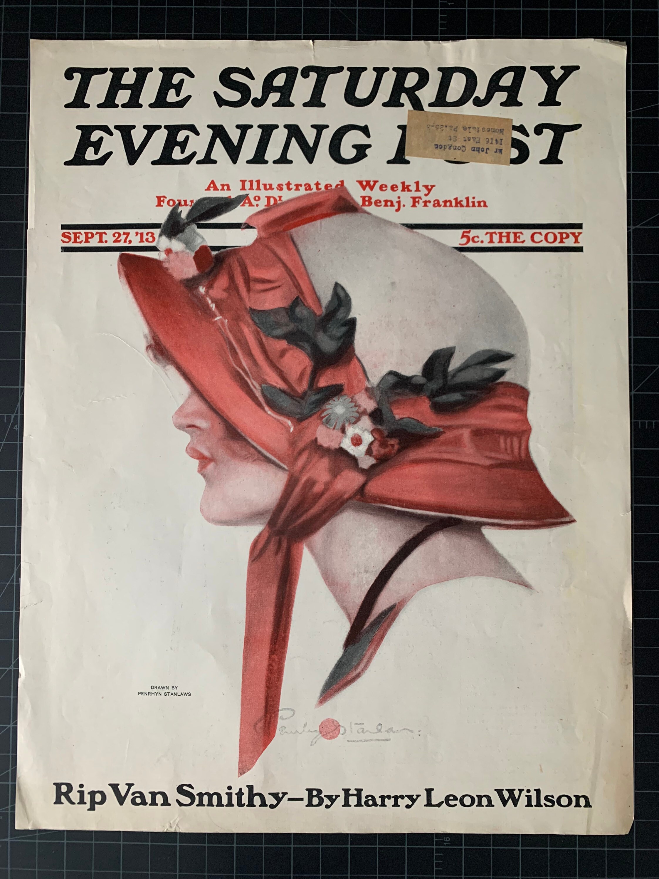 Advertisements WW1 Era Rare Antique 1913 Saturday Evening Post Magazine ...