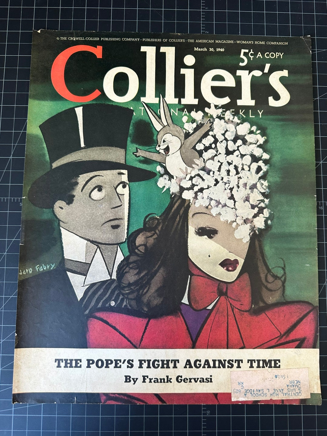 Vintage 1940 Colliers Magazine Cover - COVER Onlyvintage - Etsy
