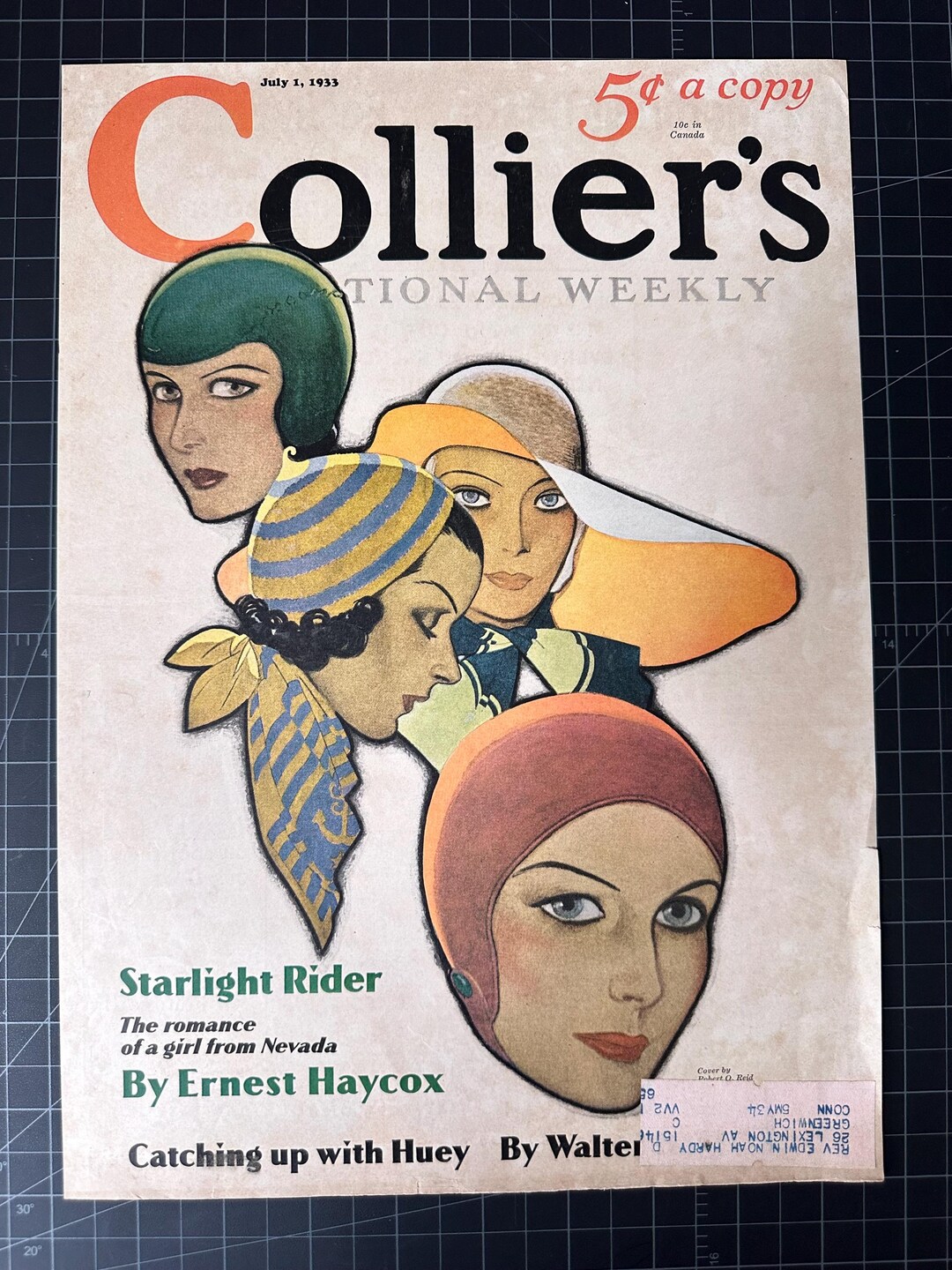Vintage 1933 Collier’s Magazine Cover - Art Deco - COVER ONLY - Etsy