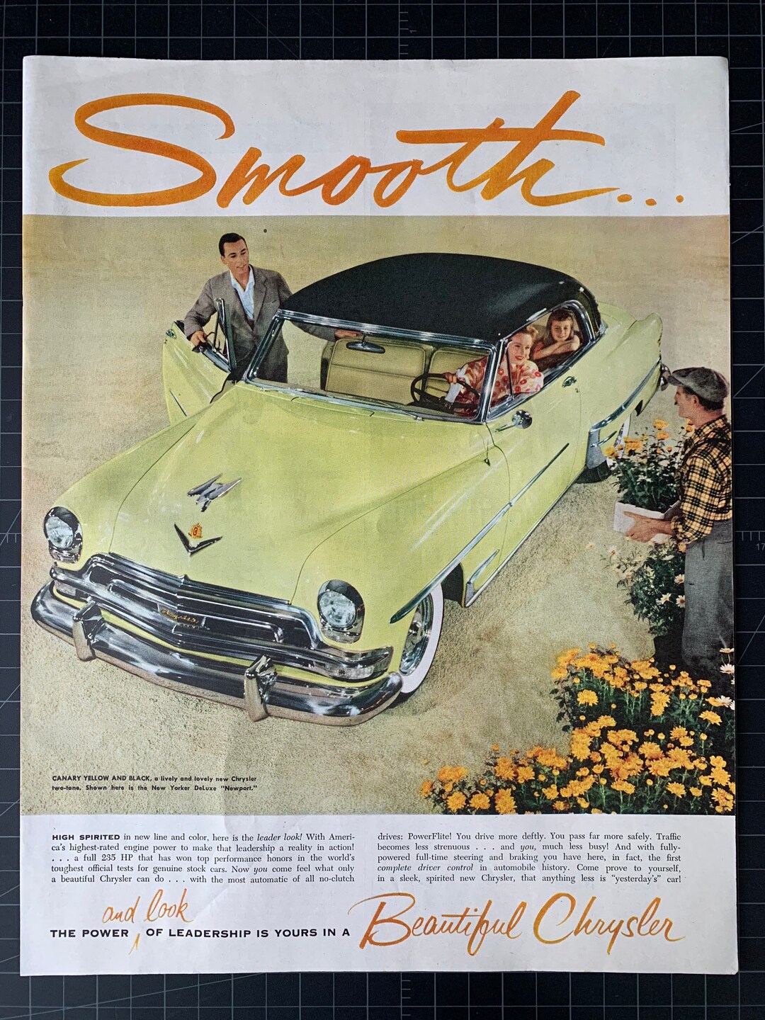 Vintage 1954 Chrysler Print Advintage Retro Gift Decor - Etsy