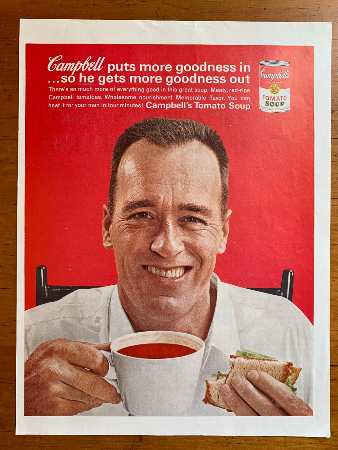 Vintage 1940s Campbells Soup Ad - Etsy