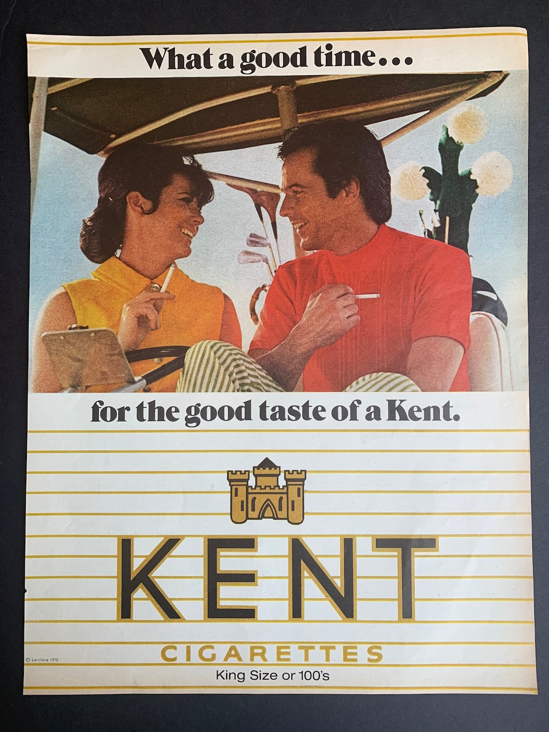Vintage 1970 Kent Cigarettes Print Advertisement - Etsy