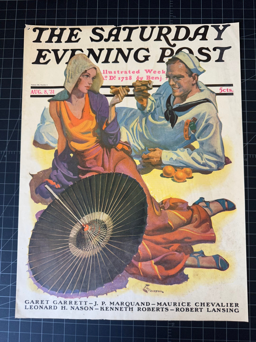 Rare Vintage 1931 Saturday Evening Post Magazine Cover - Etsy