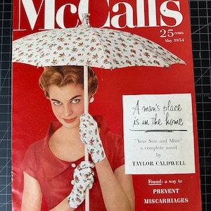 Vintage 1954 Mccall’s Magazine Cover - COVER Onlyvintage - Etsy
