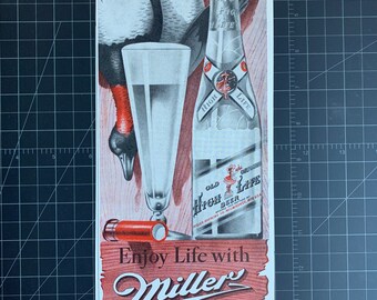 Miller Beer Ad | Etsy