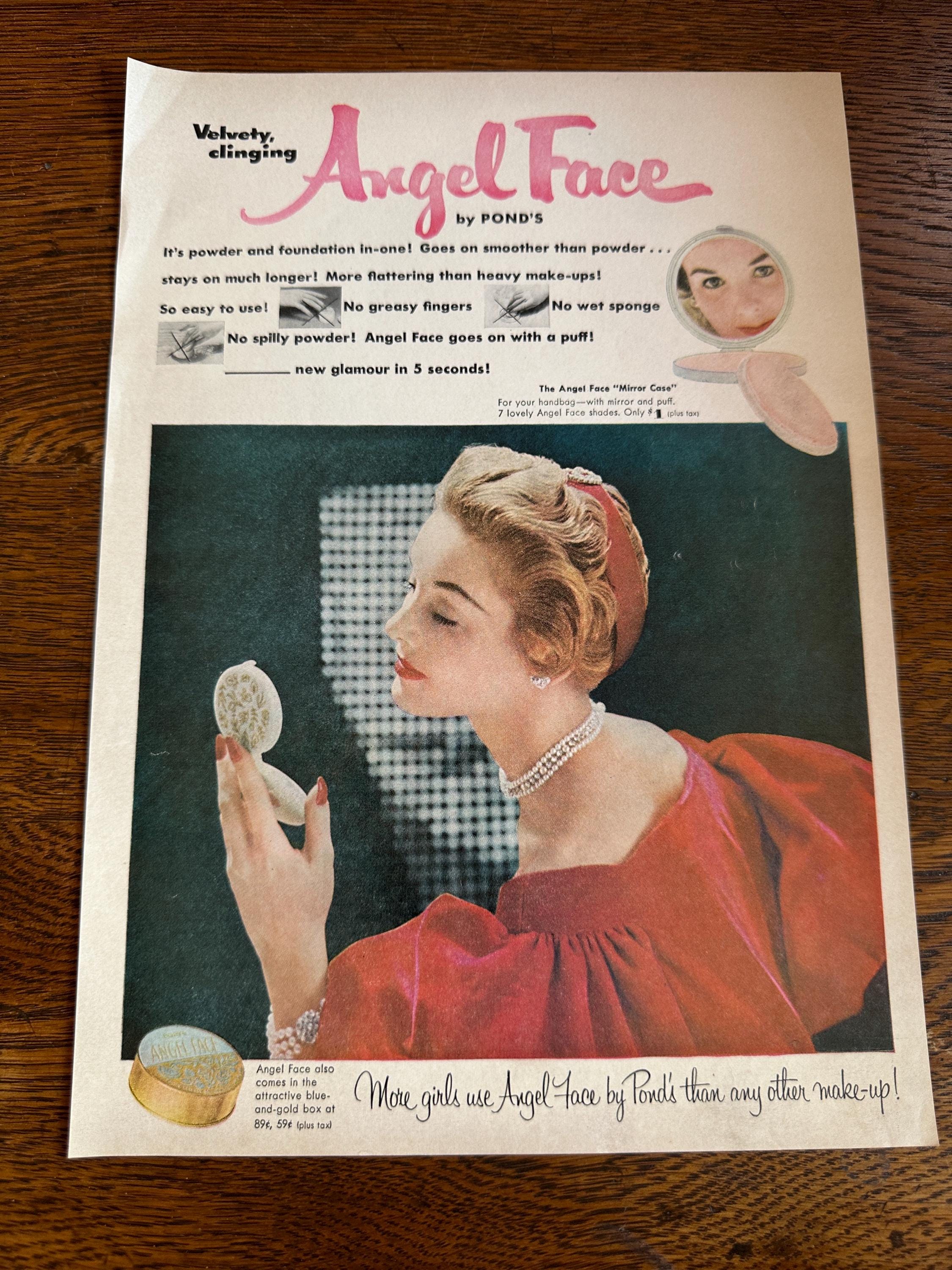 Vintage 1940s Angel Face by Pond’s Cosmetics Print Ad - Etsy