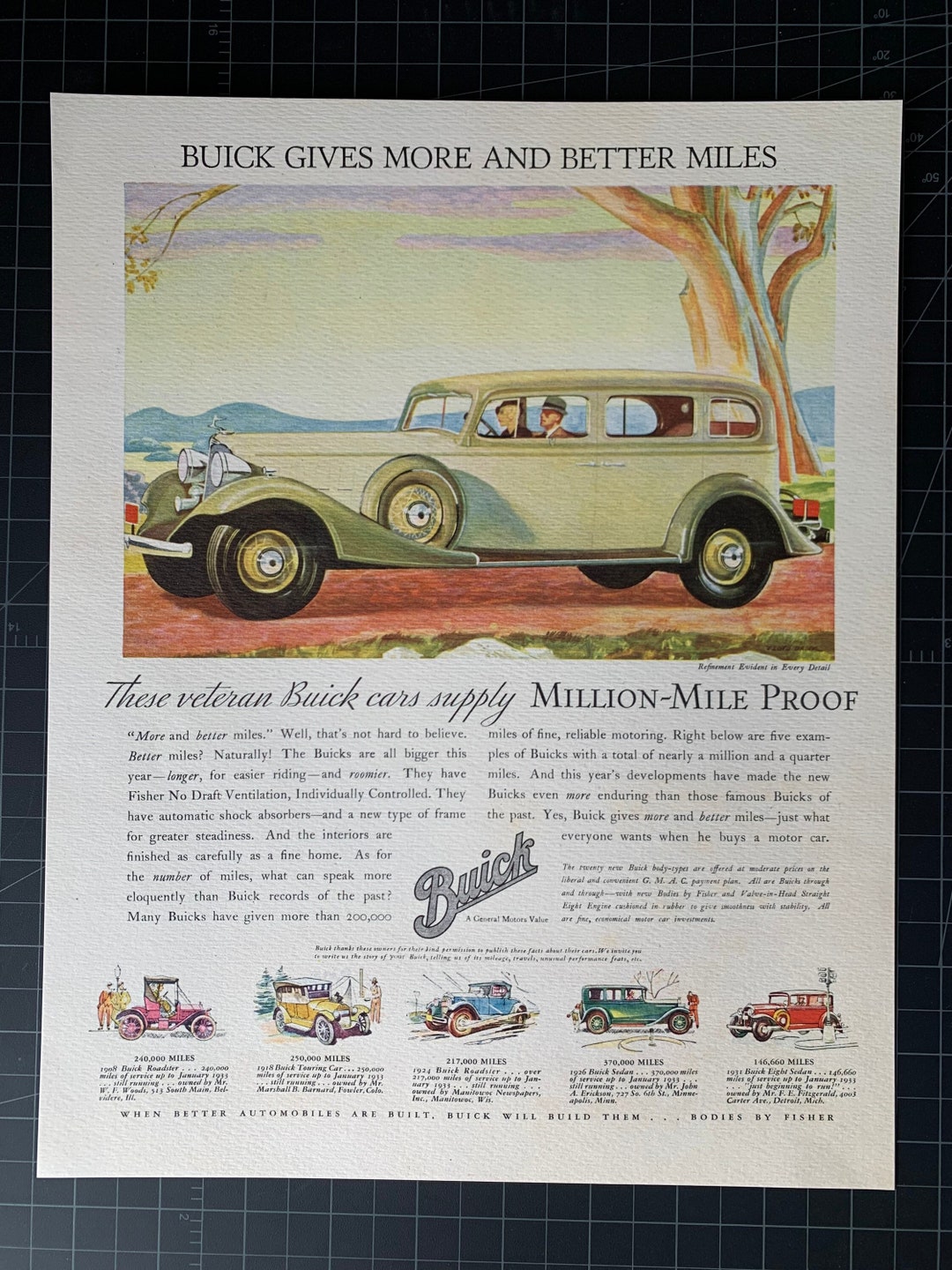 Vintage 1931 Buick Print Advertisement - Etsy