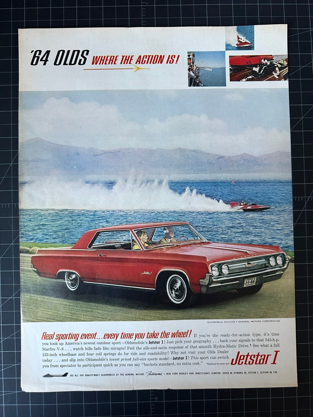 Vintage 1964 Oldsmobile Jetstar I Print Advertisement - Etsy