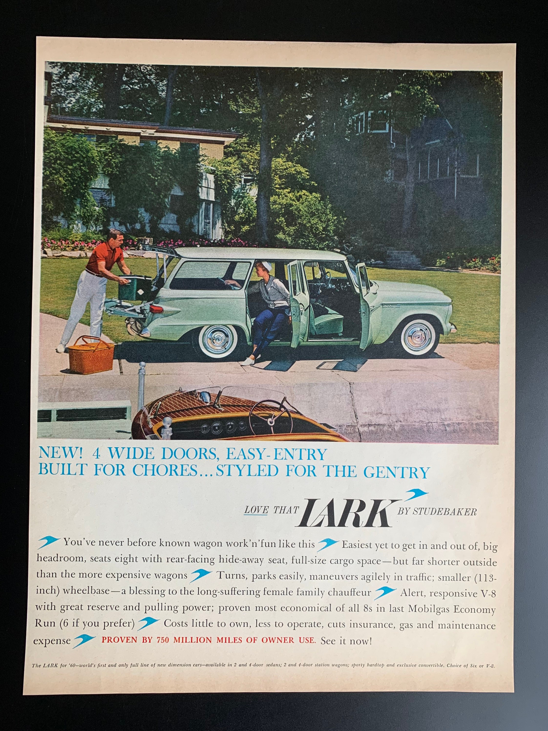 Vintage 1960 Studebaker Lark Print Ad - Etsy Australia