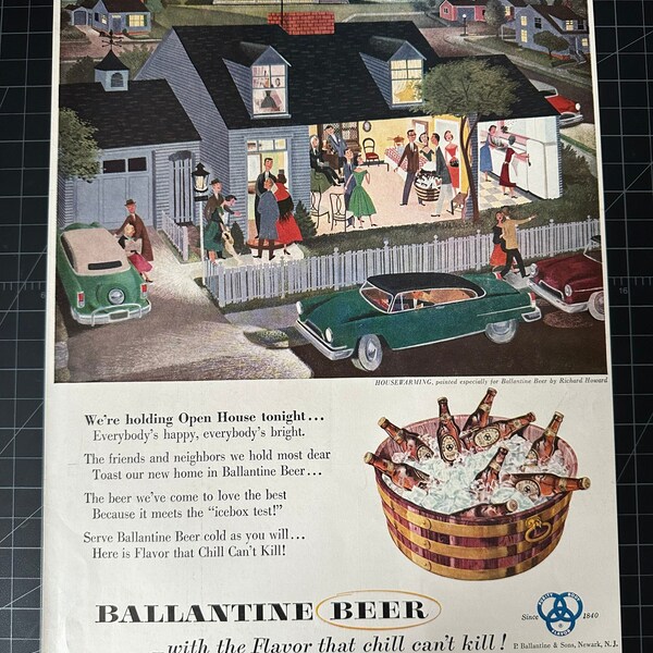 Ballantine Beer - Etsy