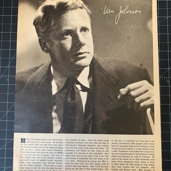 Van Johnson - Etsy