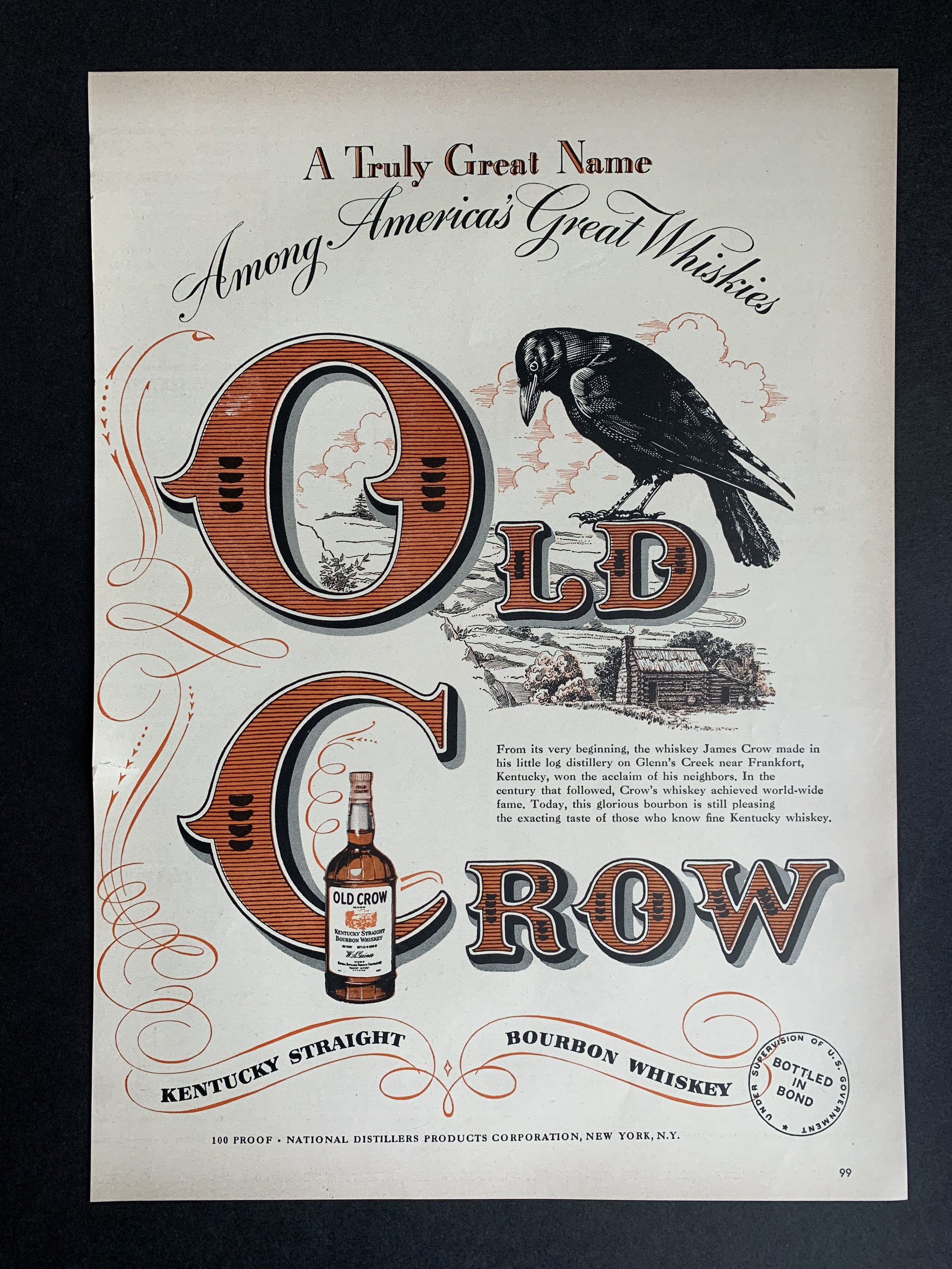 Old Crow Whiskey Collectible for sale | Only 2 left at -70%