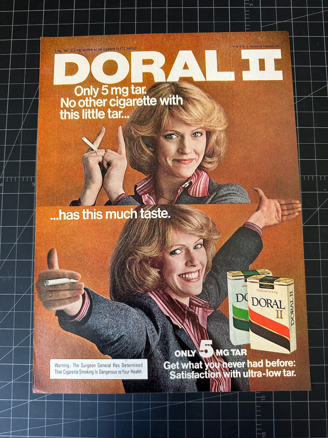 Vintage 1979 Doral Cigarettes Print Ad - Etsy