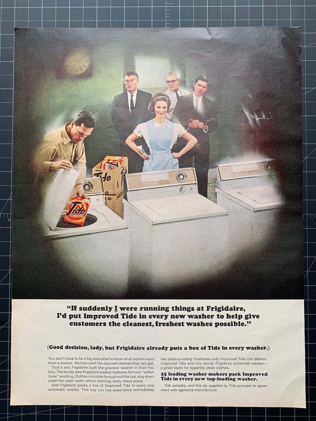 Vintage 1964 Tide Detergent Print Advertisement - Etsy