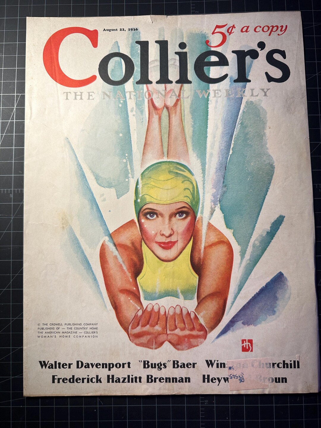 Vintage 1936 Collier’s Magazine Cover - COVER ONLY - Etsy