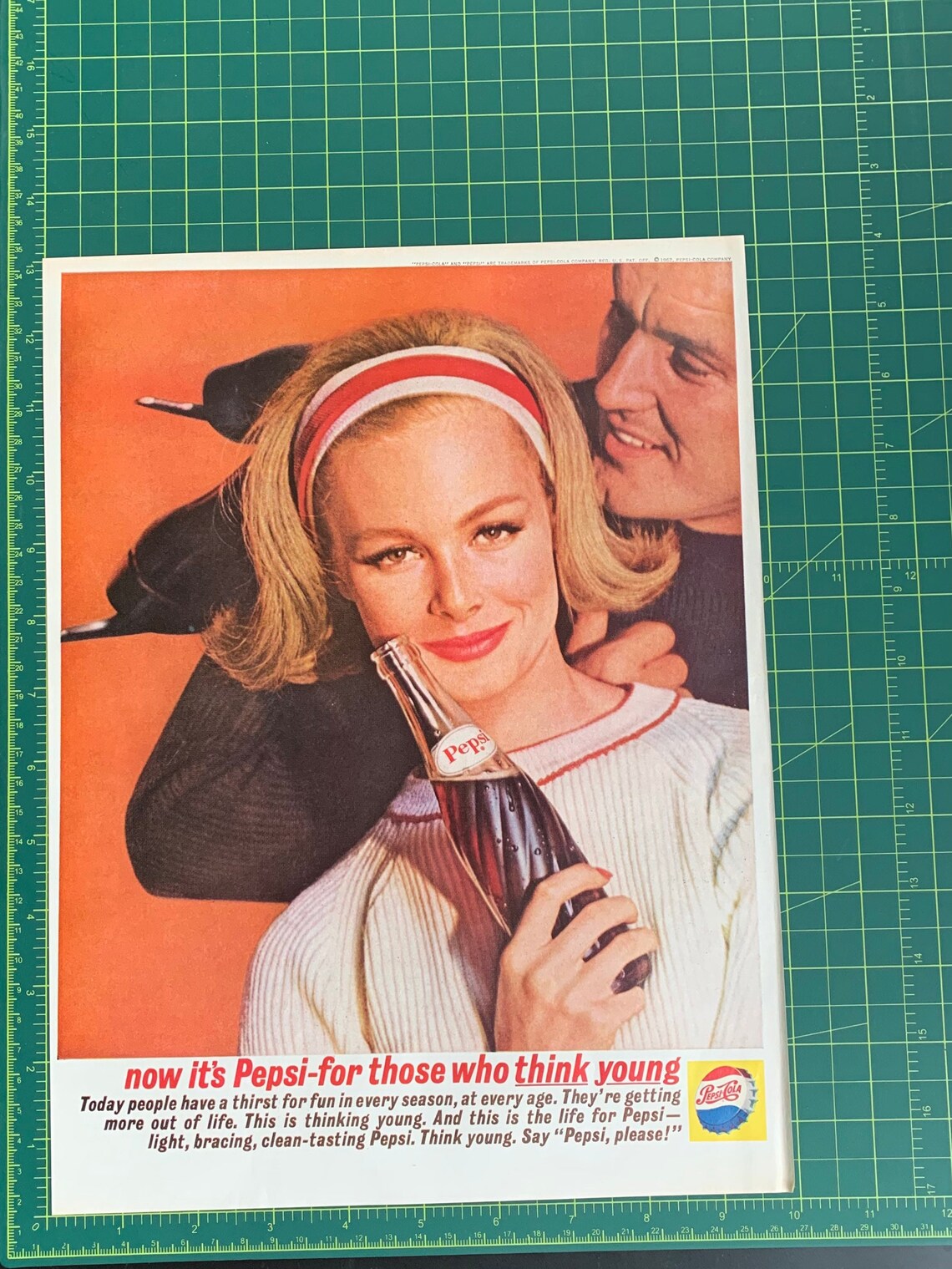 Vintage 1962 Pepsi Original Print Ad - Etsy