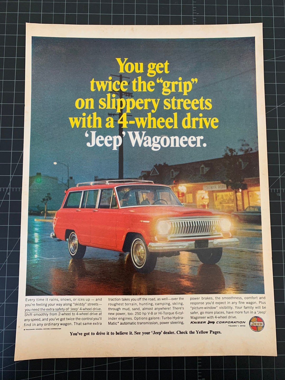 Vintage 1960s Jeep Wagoneer Print Advertisement - Etsy