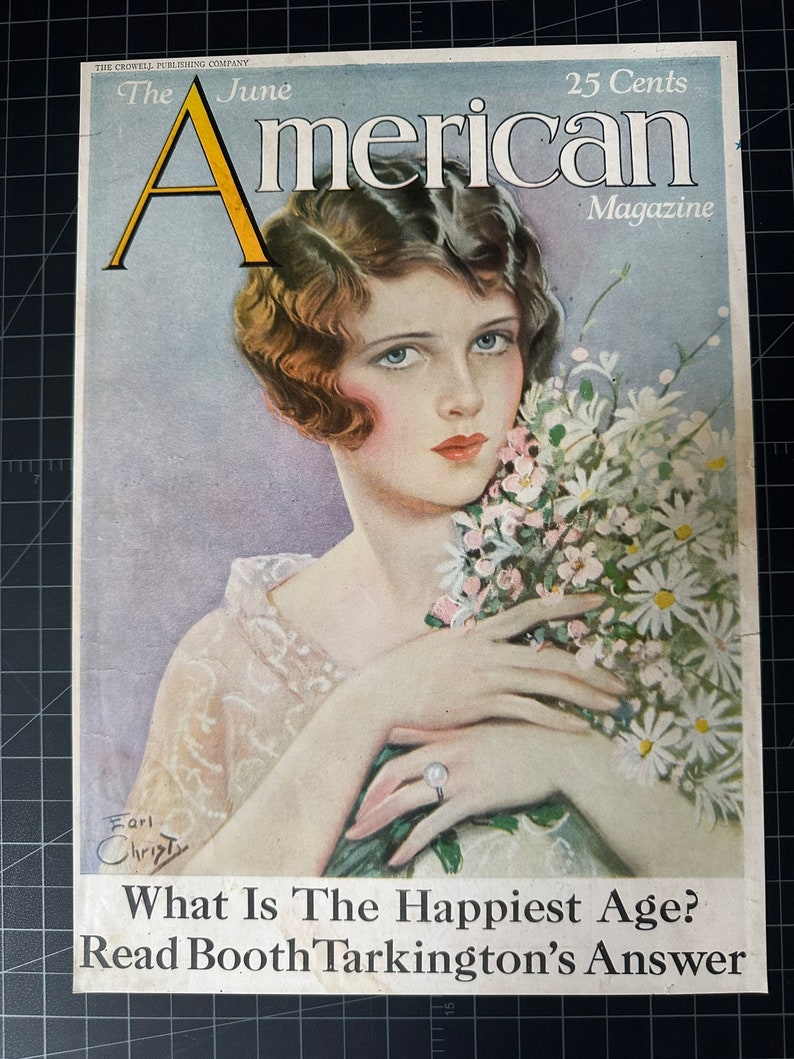 Vintage 1930s the American Magazine Cover Print Ad - Etsy