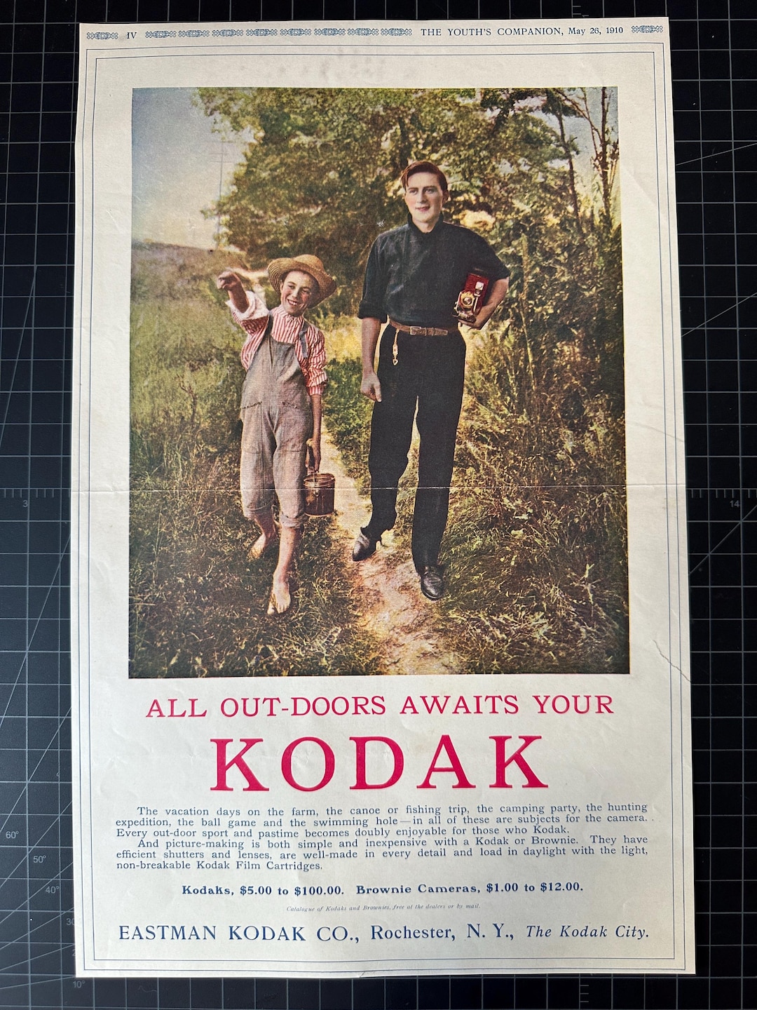 Antique 1910 Kodak Cameras Original Advertisement - Etsy