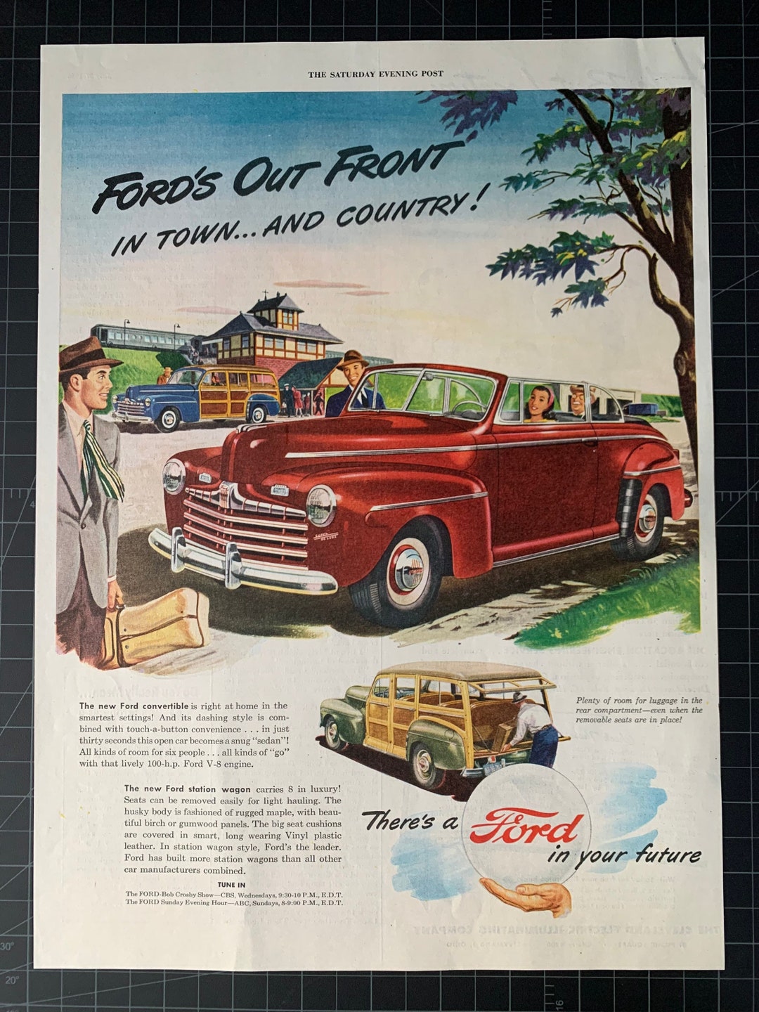 Vintage 1946 Ford Print Ad - Etsy