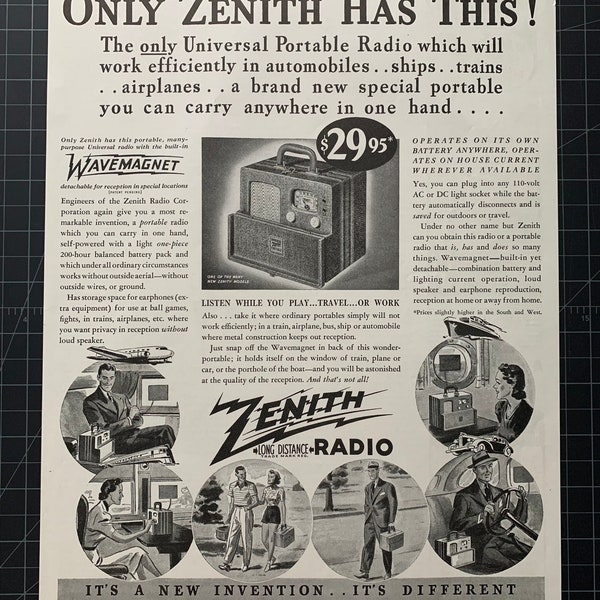 Zenith Radio - Etsy
