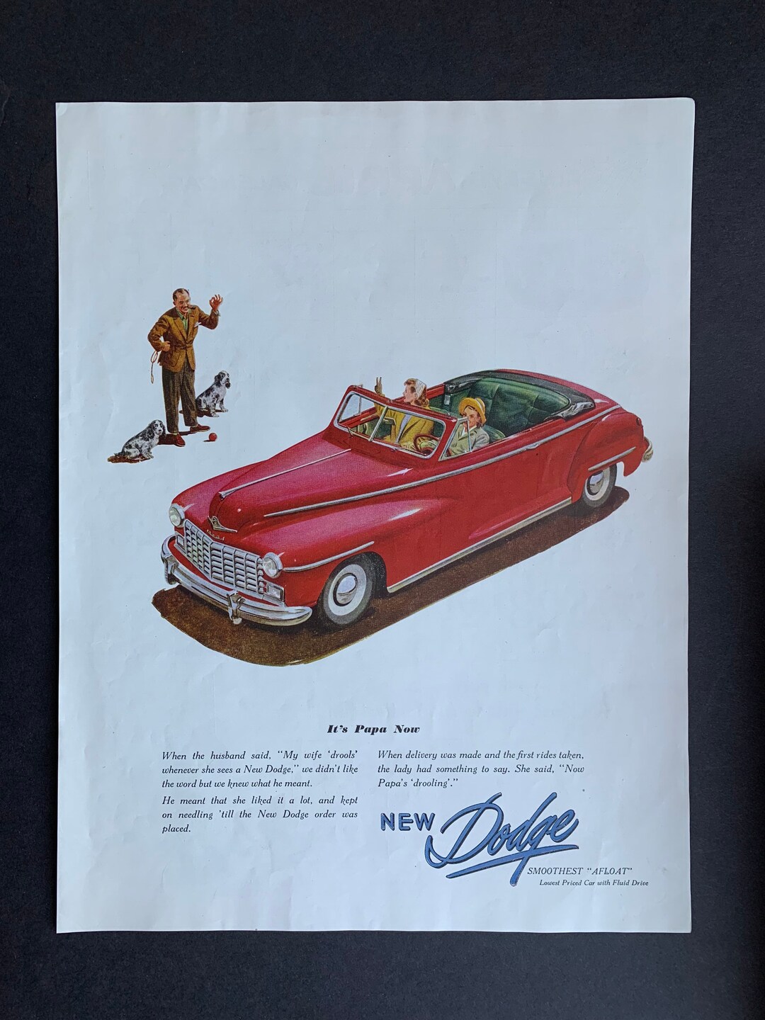 Vintage 1947 Dodge Print Advertisement - Etsy