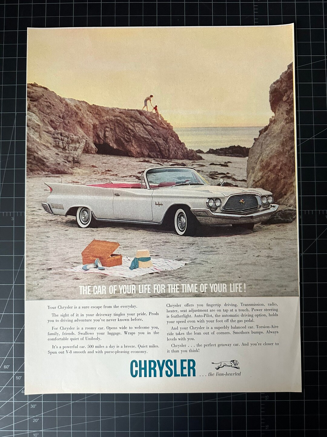 Vintage 1950s Chrysler Print Advertisement - Etsy