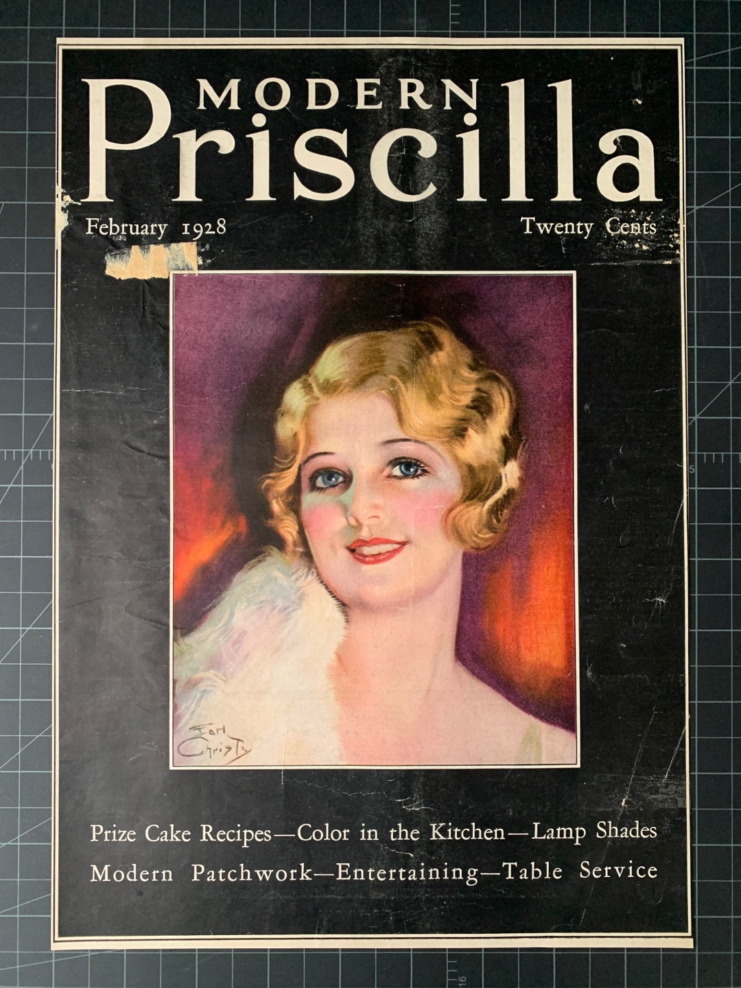 Vintage 1928 Modern Priscilla Magazine Cover – Cora C. King Art – Cover ...