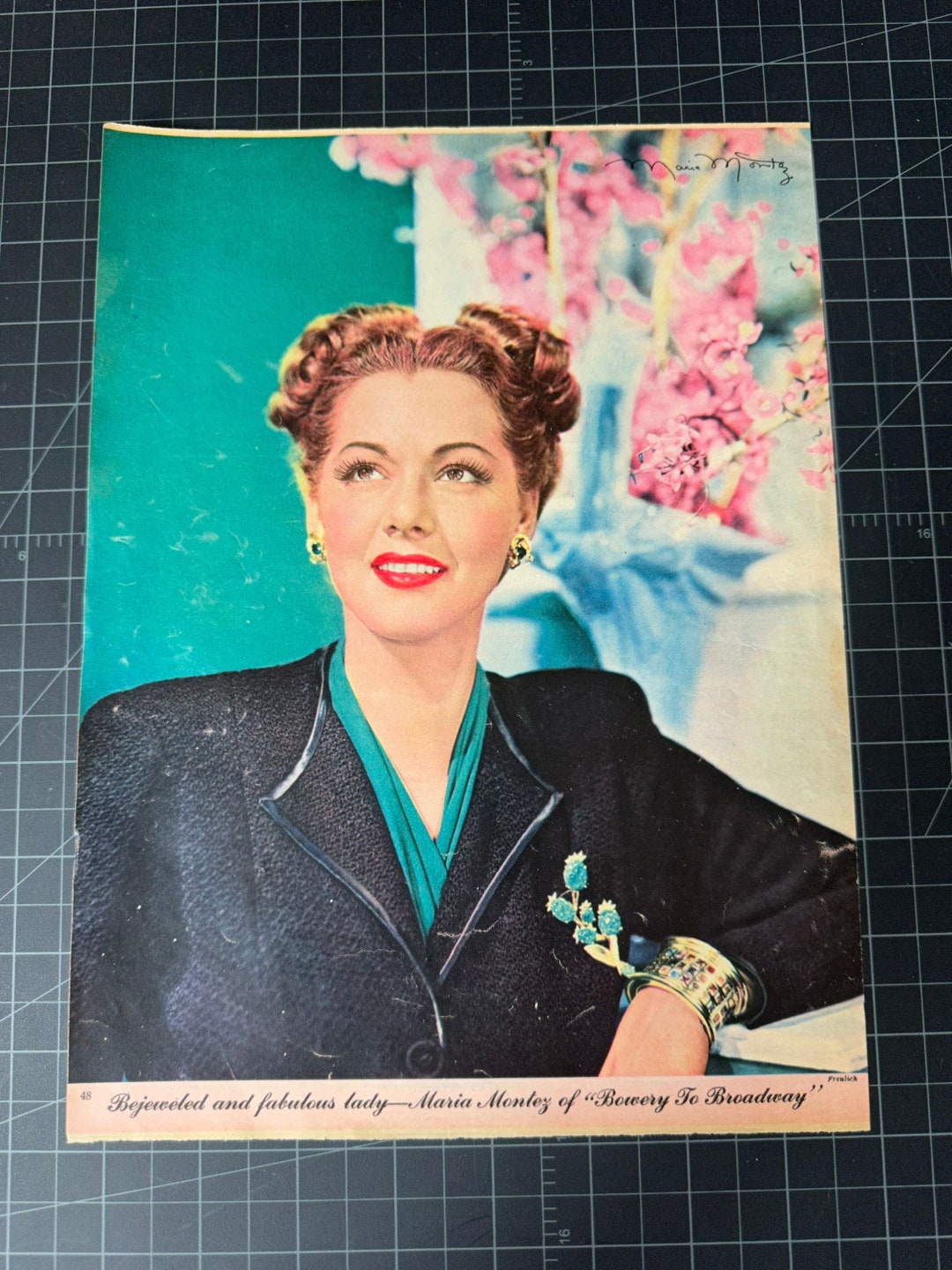 Vintage 1940s Maria Montez Portrait - Etsy