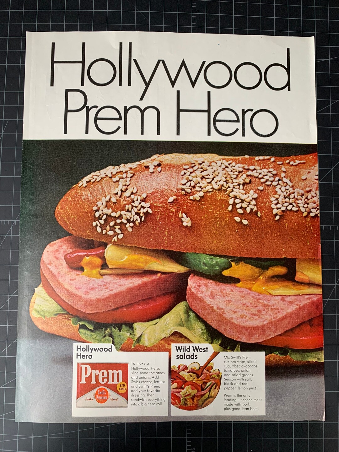 Vintage 1967 Prem Print Advertisement - Etsy