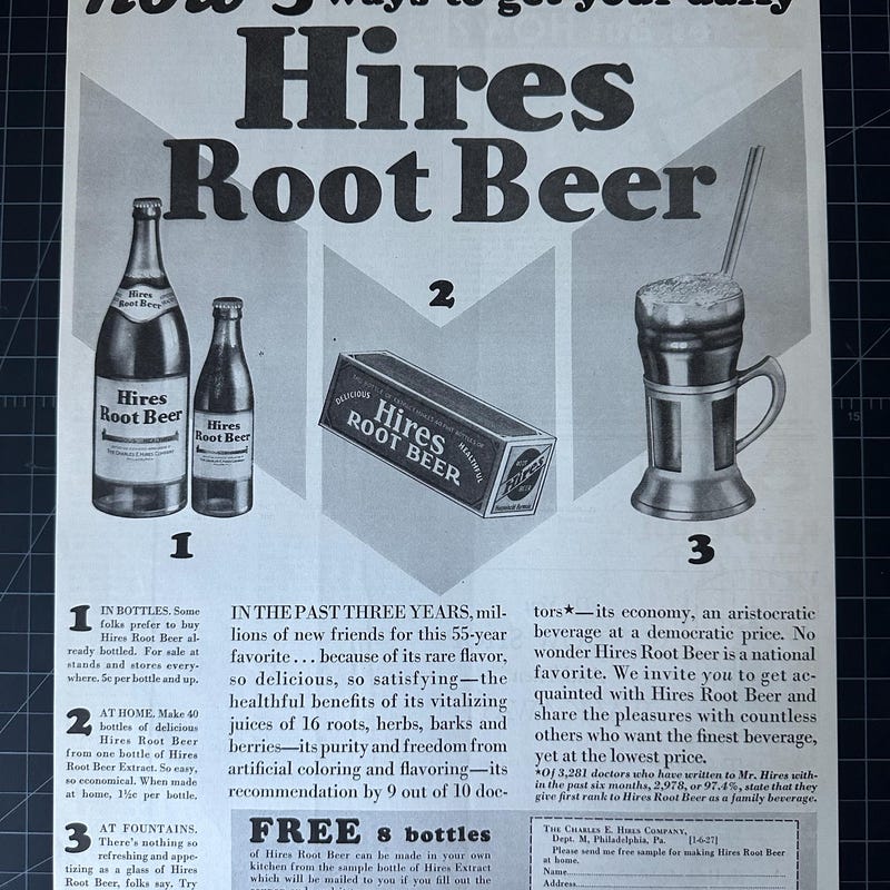 Hires Root Beer - Etsy