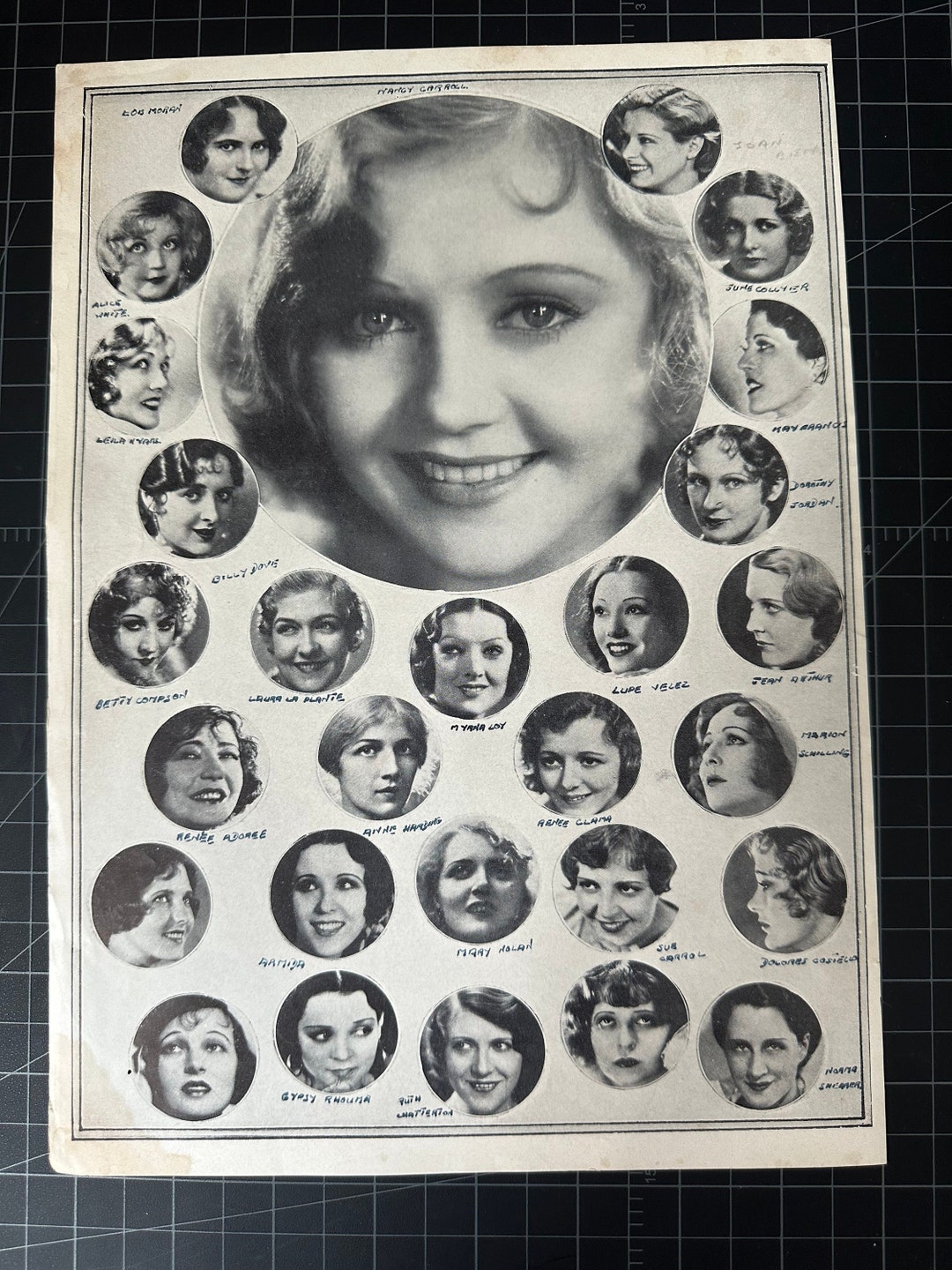Vintage 1930s Hollywood Star Collage - Etsy