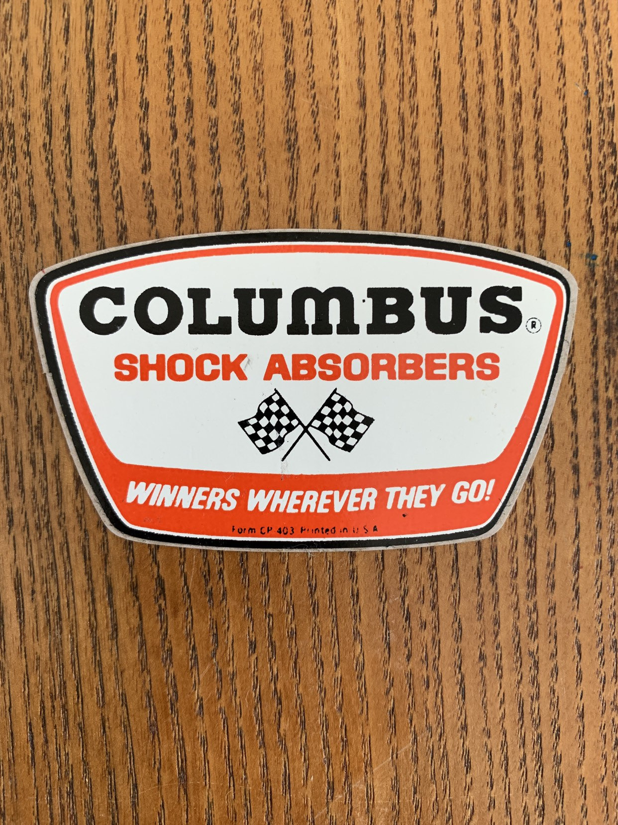 Vintage 1960s Columbus Sticker Hot Rod Drag Racing | Etsy