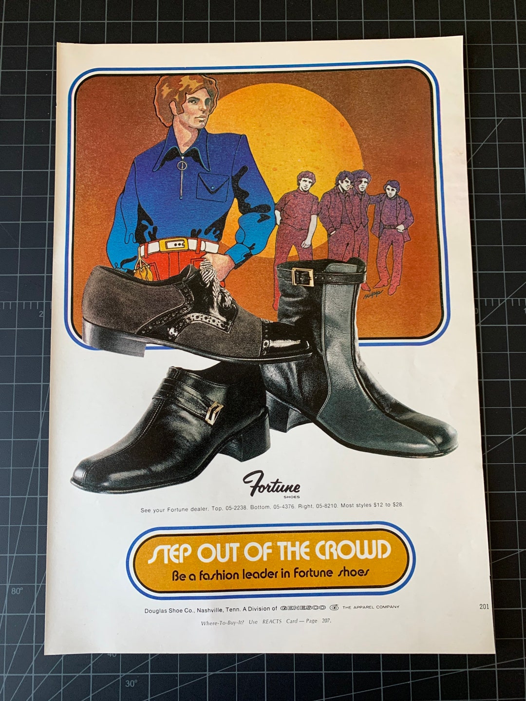 Vintage 1972 Fortune Shoes Print Ad - Etsy
