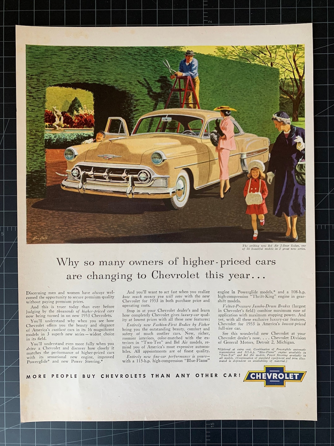 Vintage 1953 Chevrolet Print Advertisement - Etsy