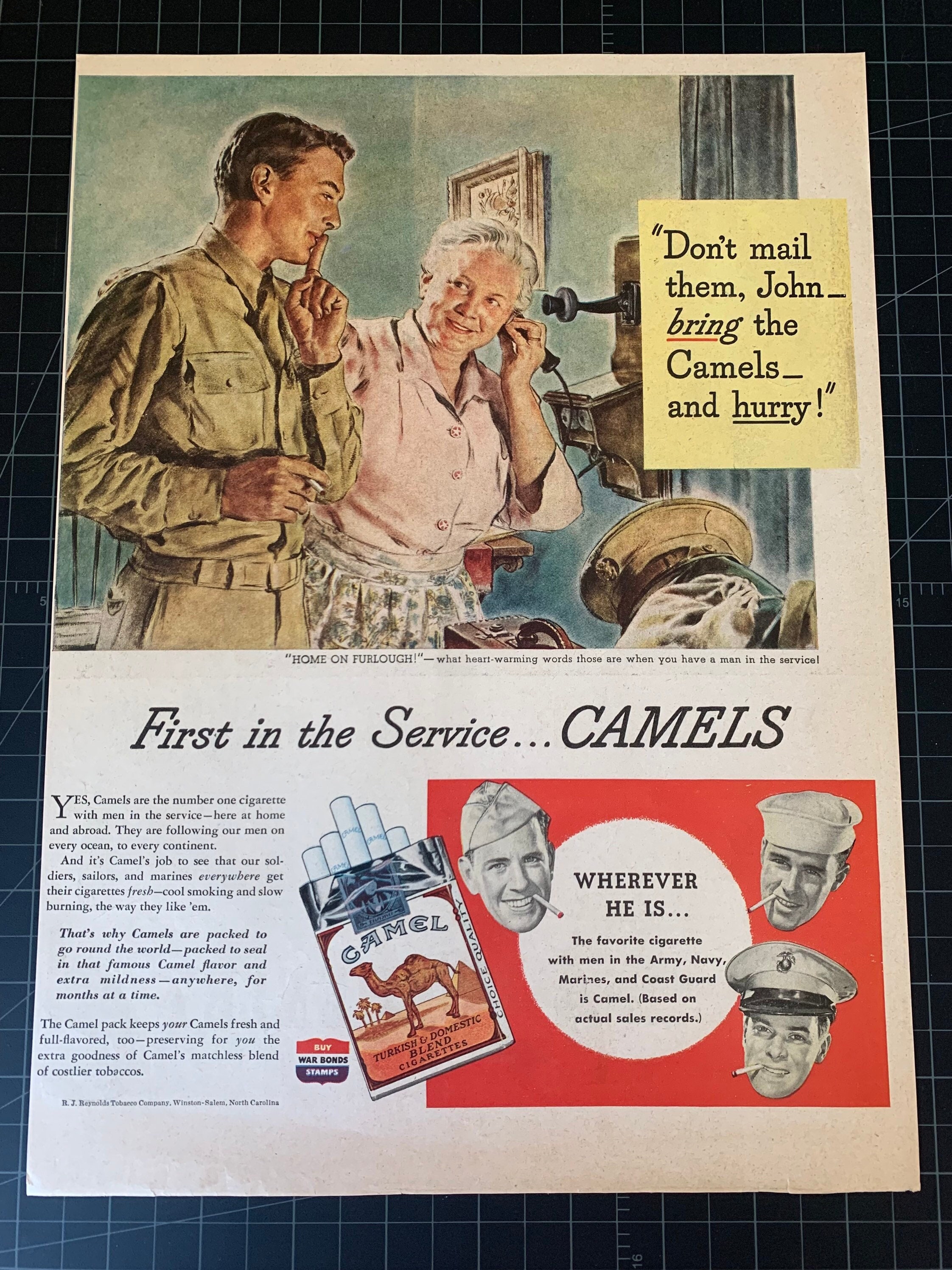 Camel Cigarettes Ad