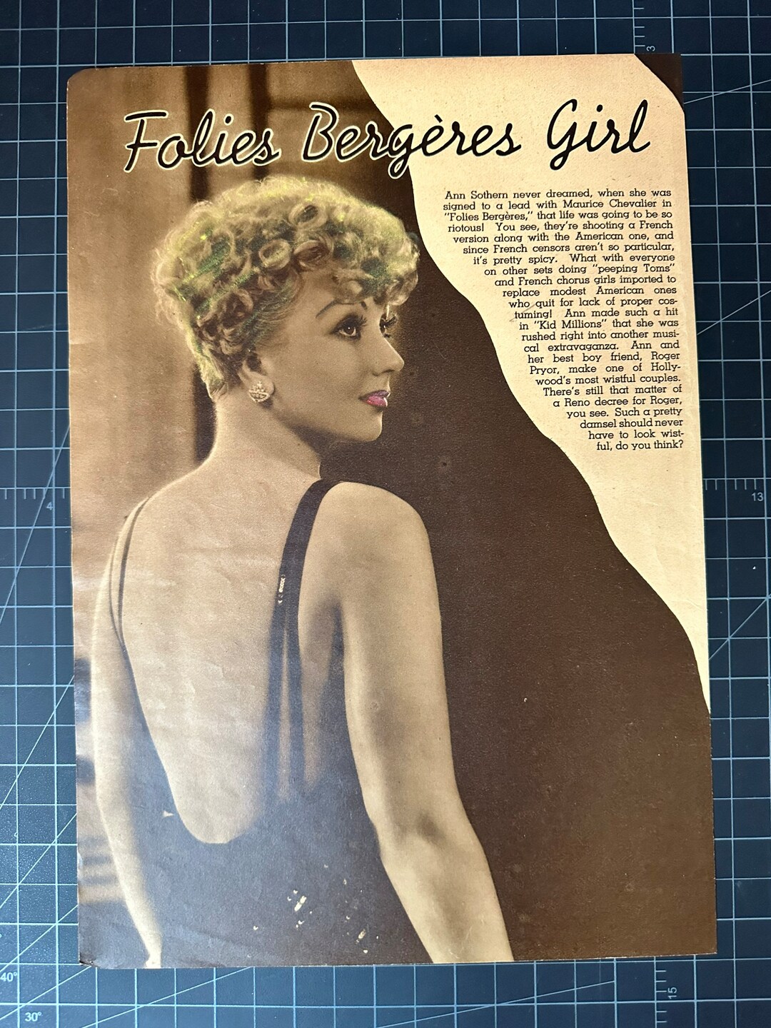 Rare Vintage 1940s Ann Southern Portrait - Etsy