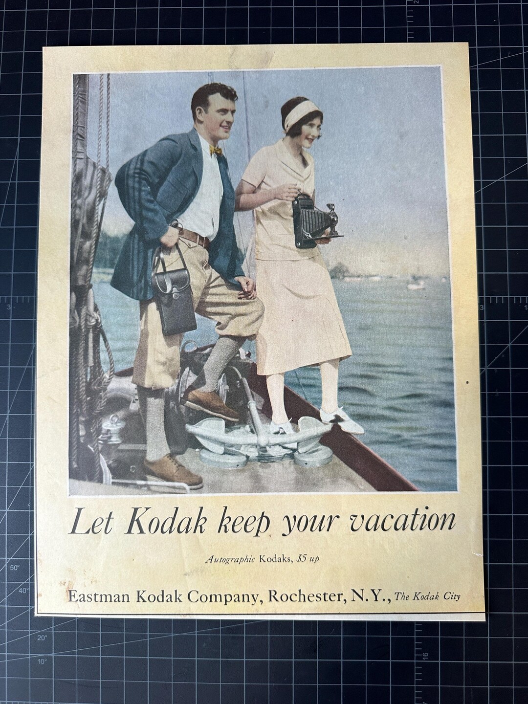 Vintage 1920s Kodak Cameras Print Ad - Etsy