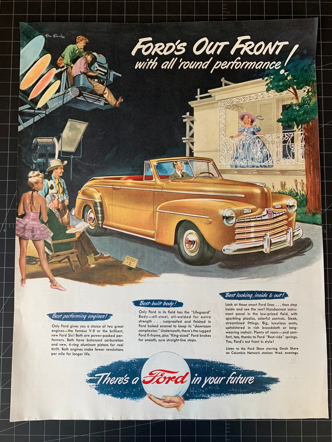 Vintage 1940s Ford Print Ad - Etsy