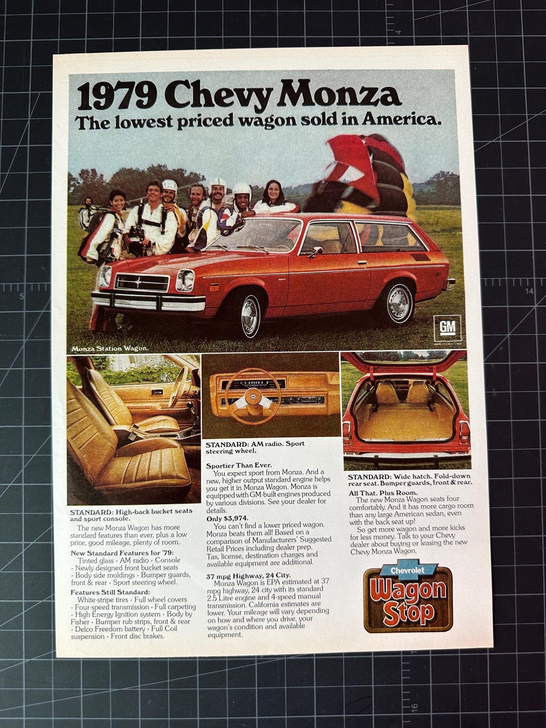 Vintage 1979 Chevrolet Monza Print Ad - Etsy