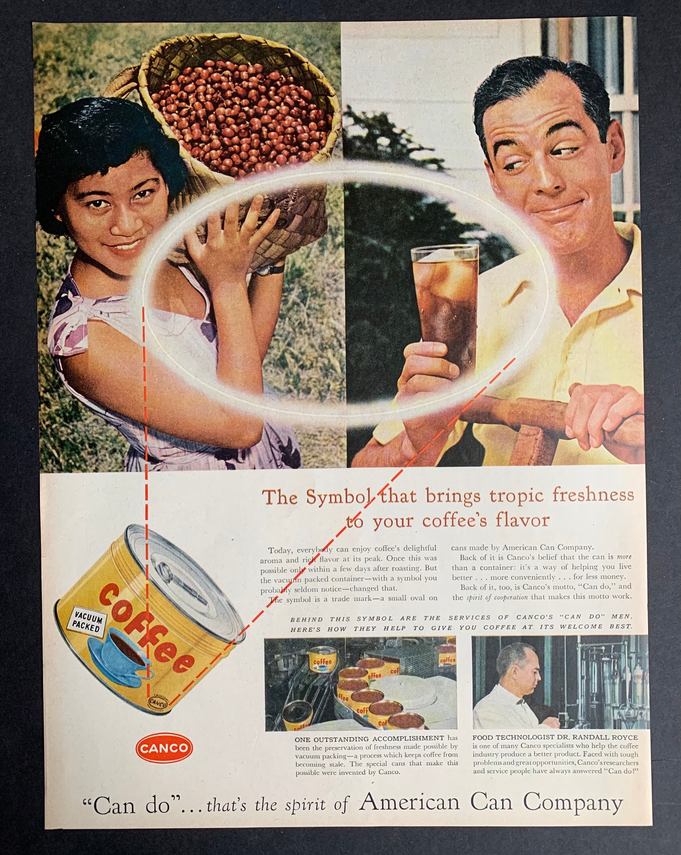 Vintage 1950s Canco American Can Company Coffee Print Ad - Etsy