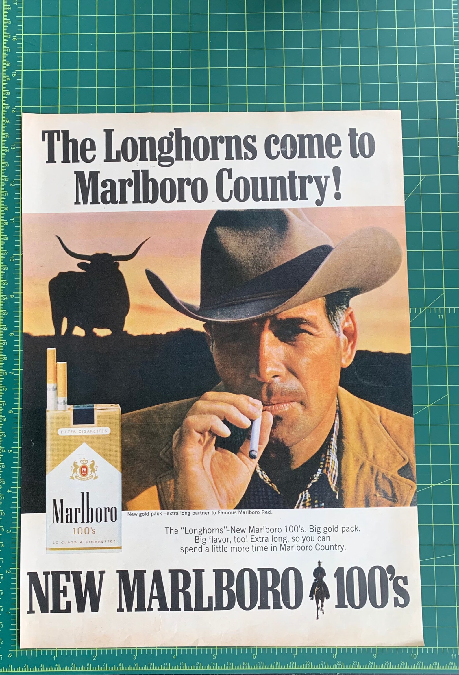 Vintage 1960s Marlboro Cigarettes Print Ad - Etsy