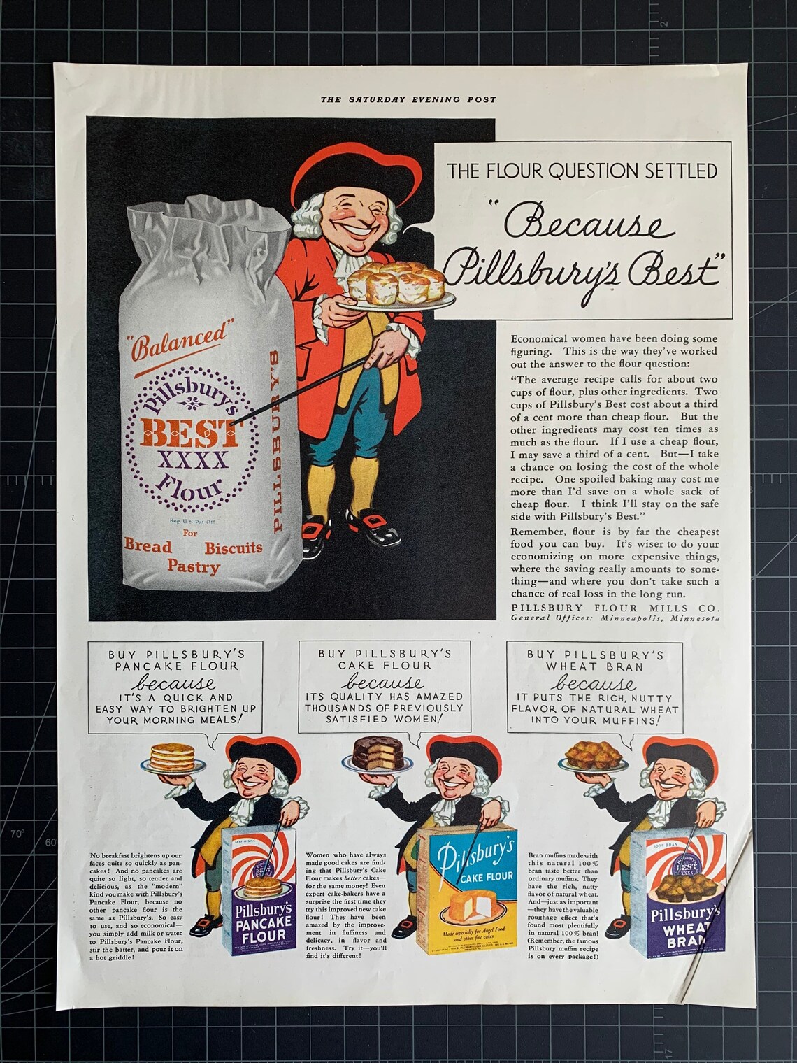 Vintage 1932 Pillsbury Flour Magazine Advertisement Baking Kitchen ...
